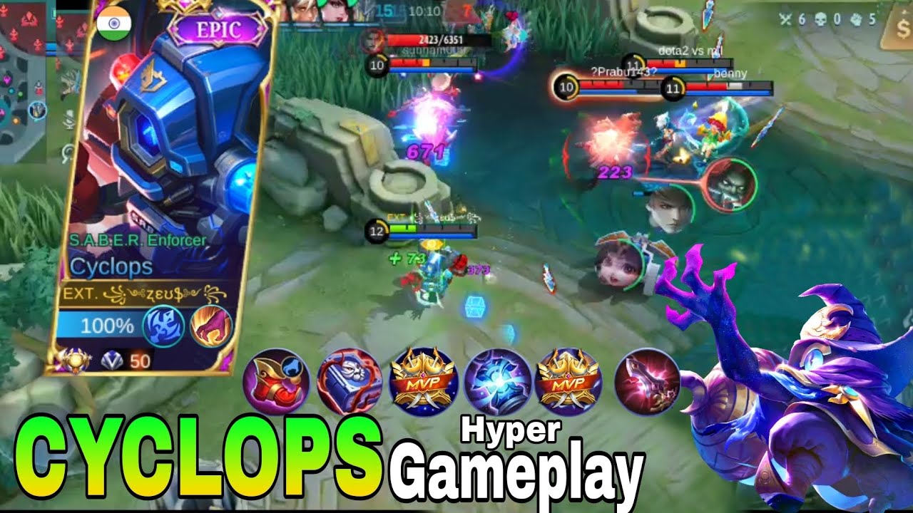 JUNGLE CYCLOPS HYPER CARRY GAMEPLAY | MOBILE LEGENDS ️ - YouTube