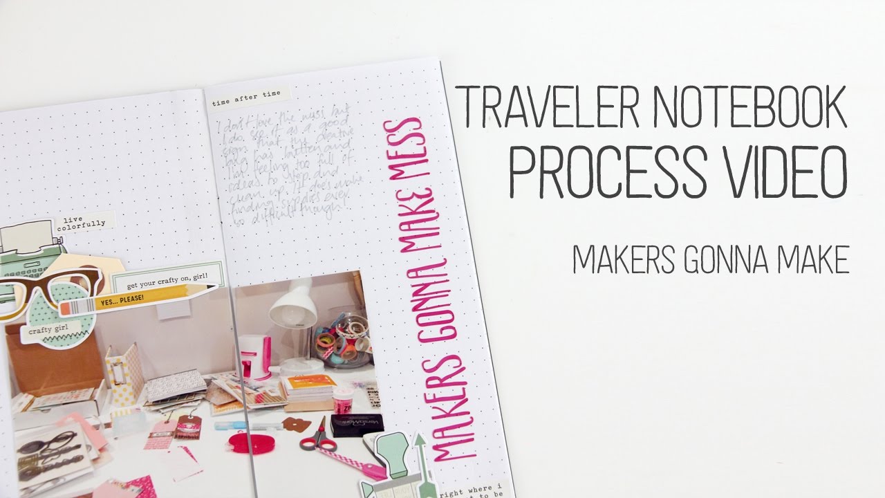 Simple Traveler's Notebook Layout Process – Makers gonna make - YouTube