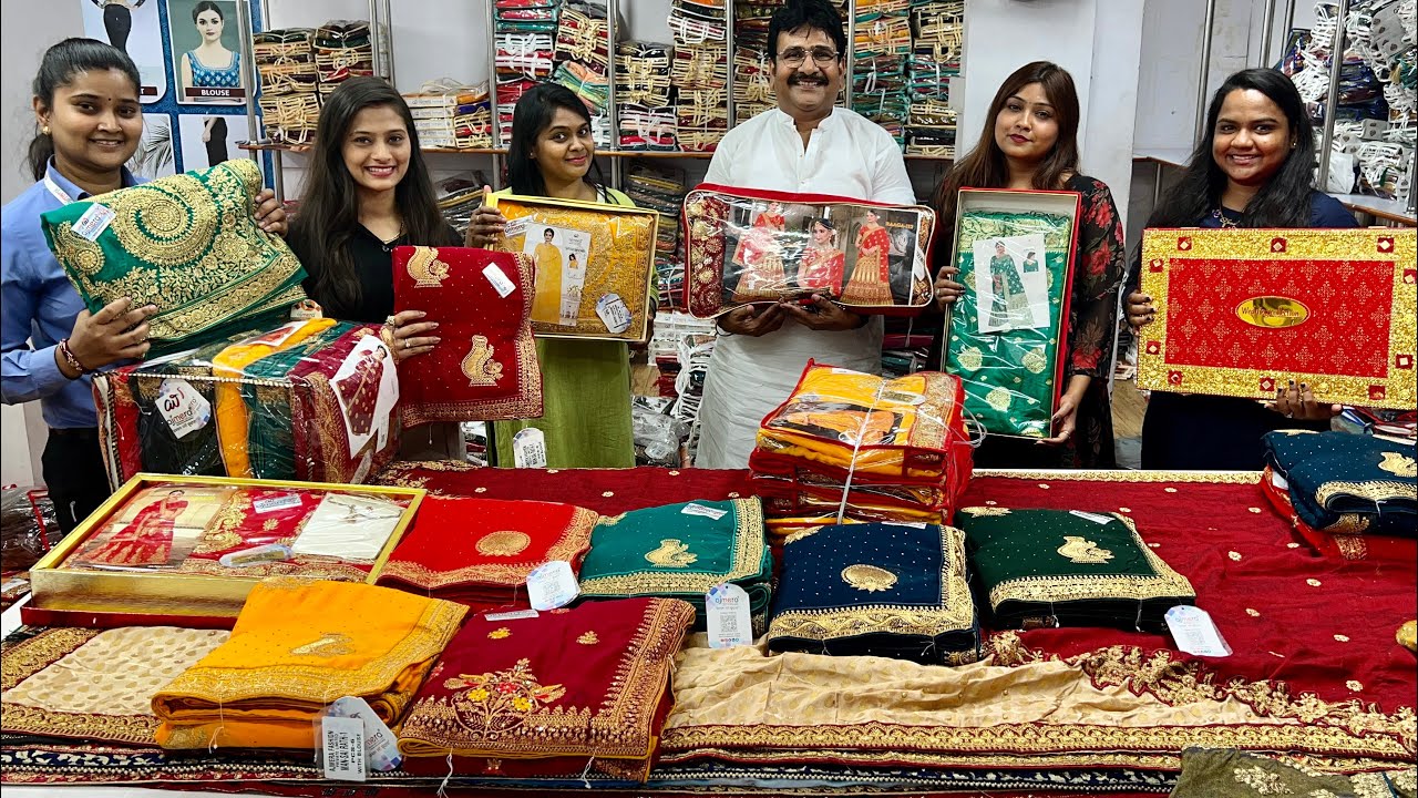 Heavy sarees collection market in Surat | wedding sarees collection ...