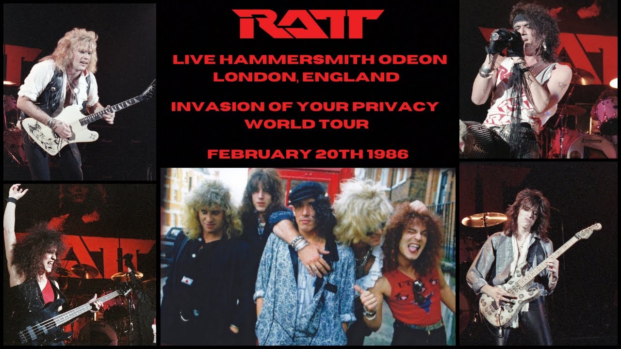 RATT live London, England February 20th 1986 Invasion Of Your Privacy ...