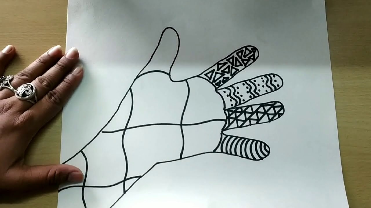 Zentangle art # easy Zentangle art for kids # hand zentangle art - YouTube