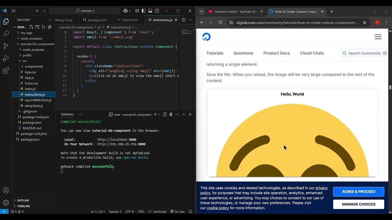How To Create Custom Components in React - YouTube