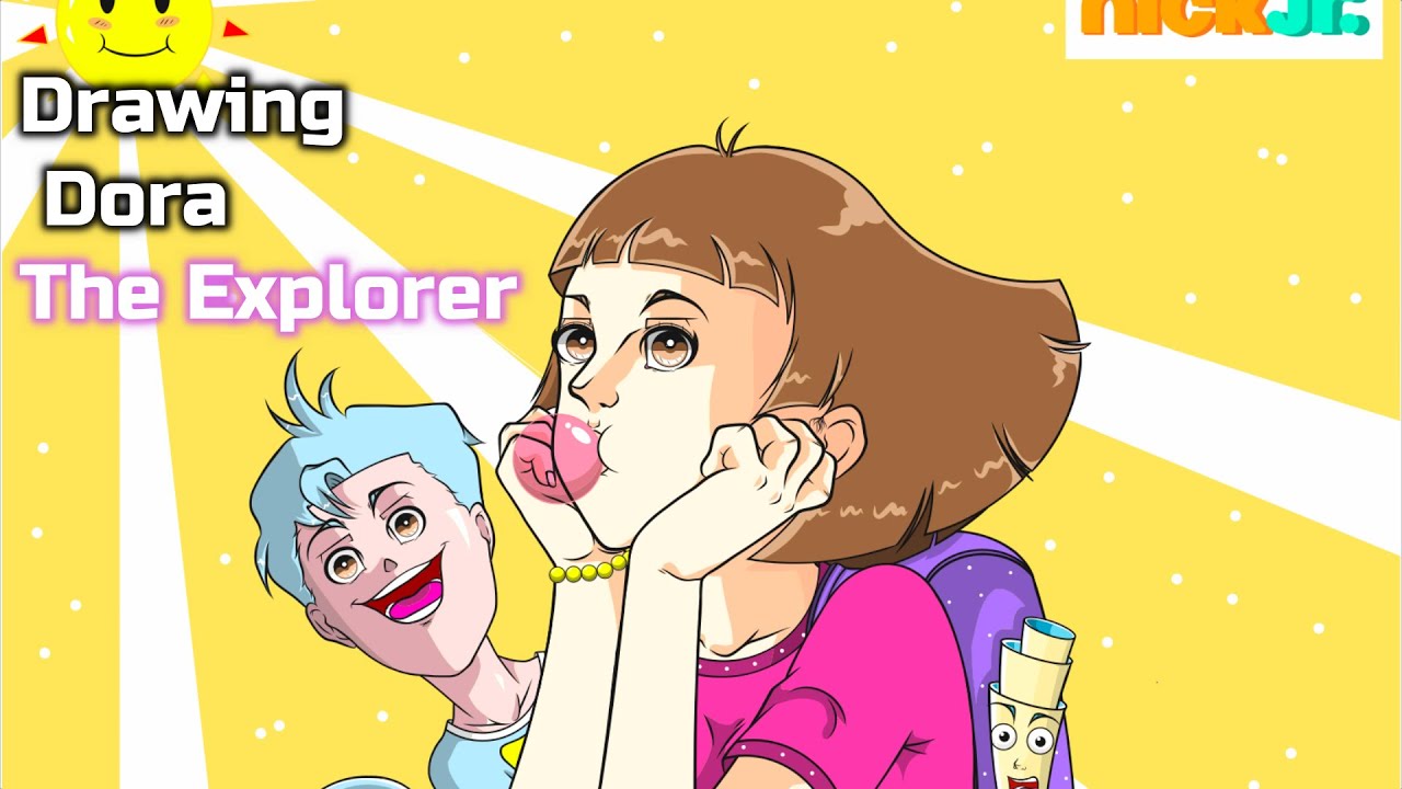 Drawing "Dora the Explorer" in Anime Adobe Draw - YouTube