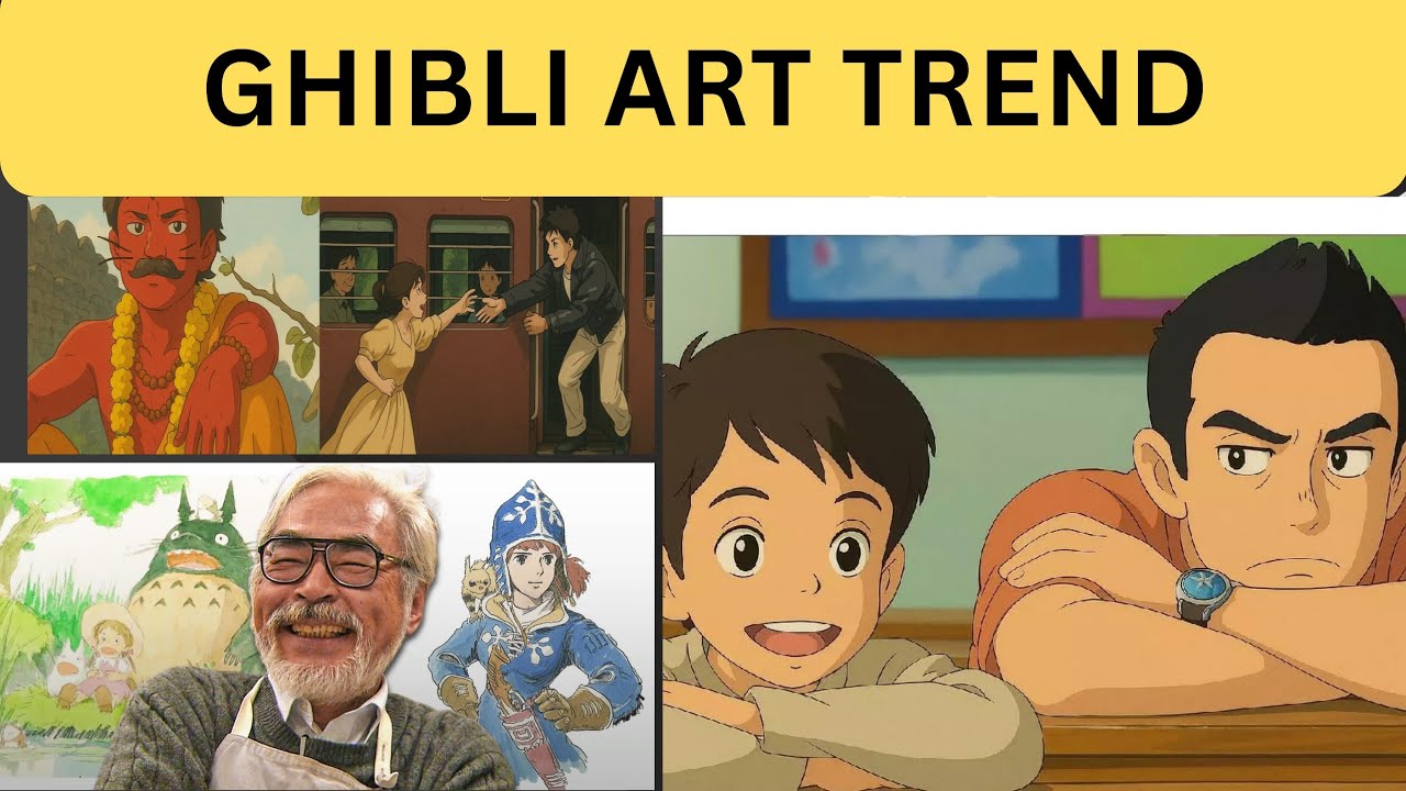 GHIBLI ART TREND l What is ghibli trend l trending topics - YouTube