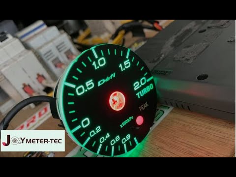Defi-Link Meter II BF Φ60 二代 高反差 白光渦輪錶 改 綠光 【JAY Meter-TEC 威勝汽車】 - YouTube