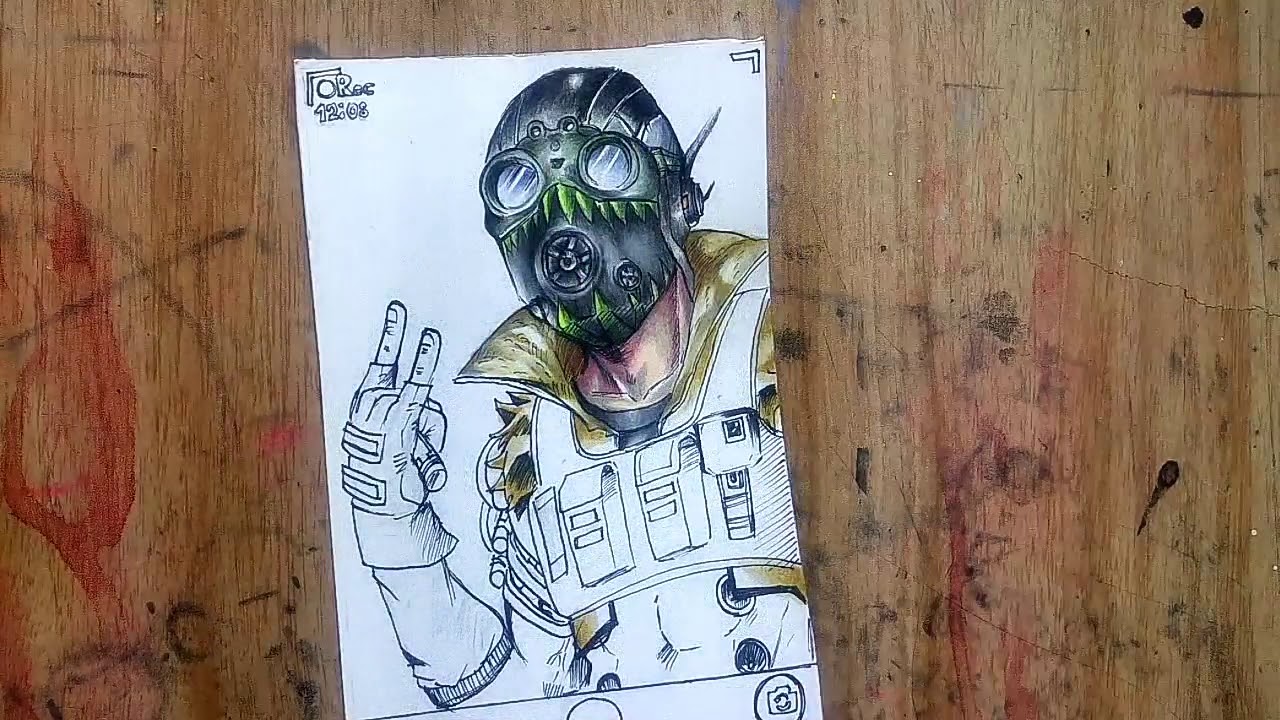 How to draw octane | fan art - YouTube