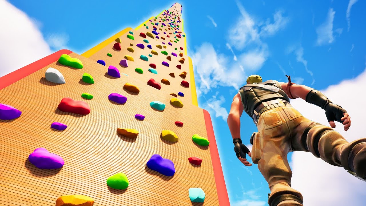 MEGA ROCK CLIMB IN FORTNITE - YouTube