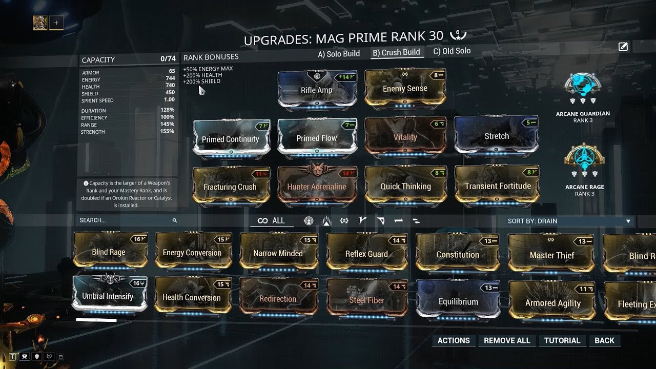 Warframe) Mag Fracturing Crush Build Test - YouTube