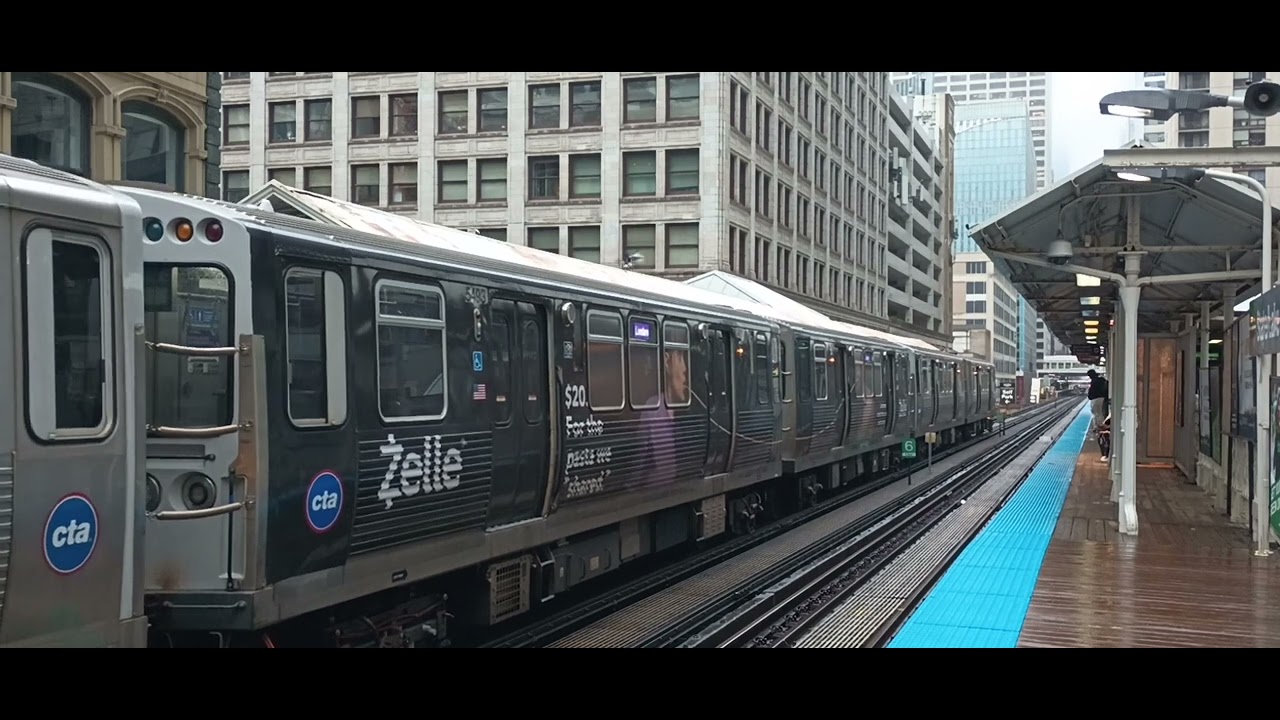 Train at State/Lake CTA station 3/8/2024 - YouTube