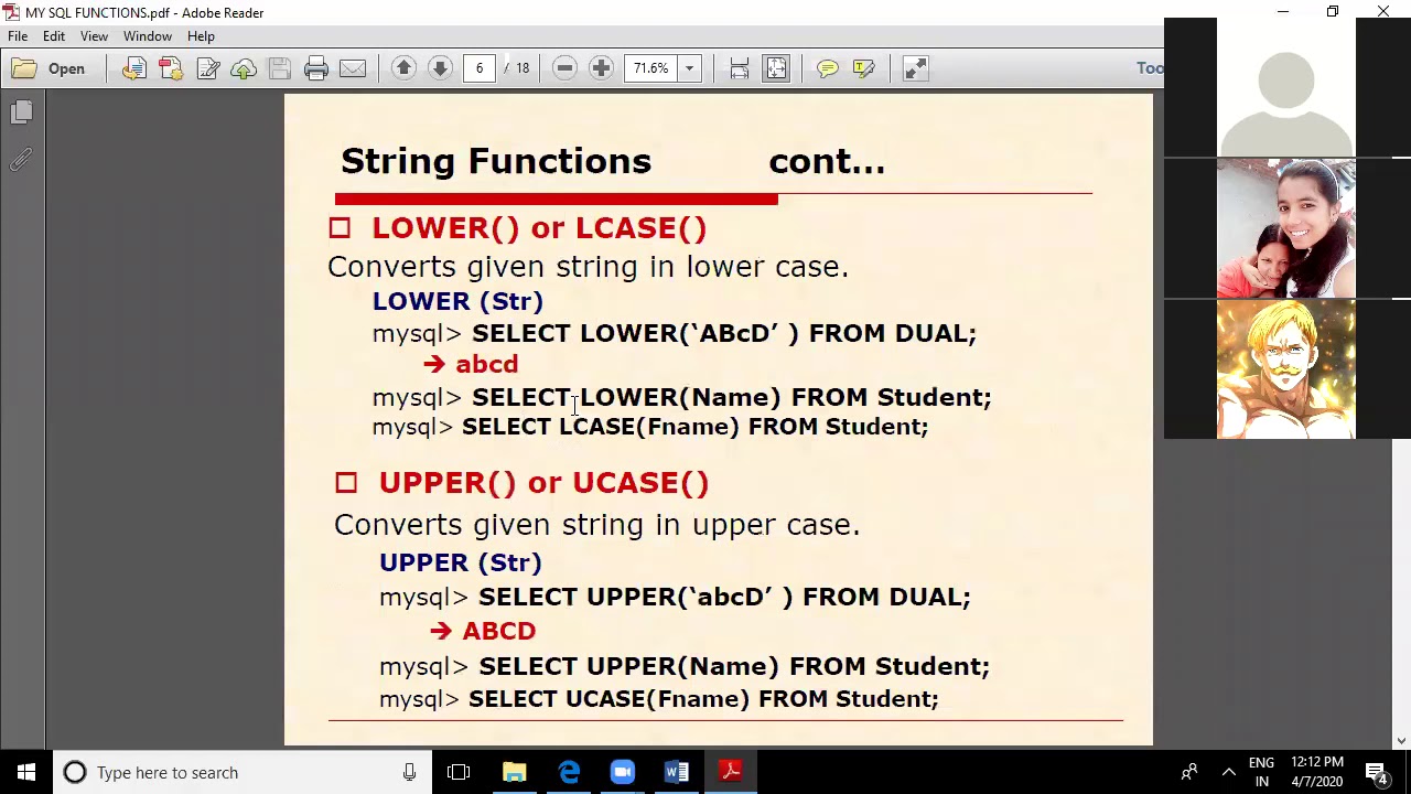 Mysql Function Youtube 1853