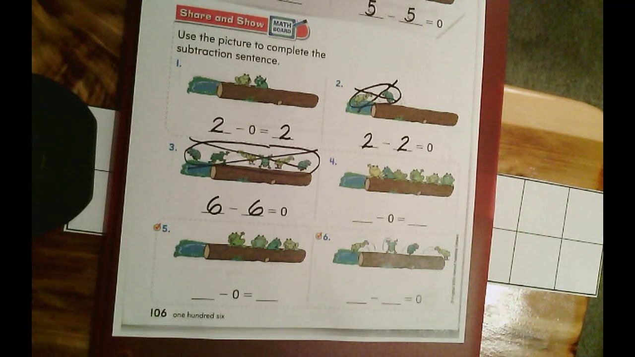 Math Lesson 2.7, Subtract All or Zero - YouTube