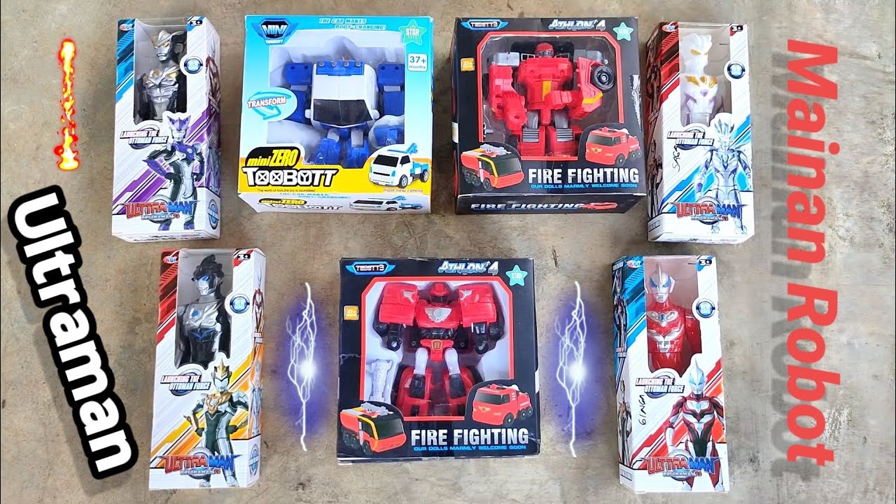 Unboxing Mainan Robot,Tobot R,Tobot Mini Zero,Ultraman Saga,Ultraman ...