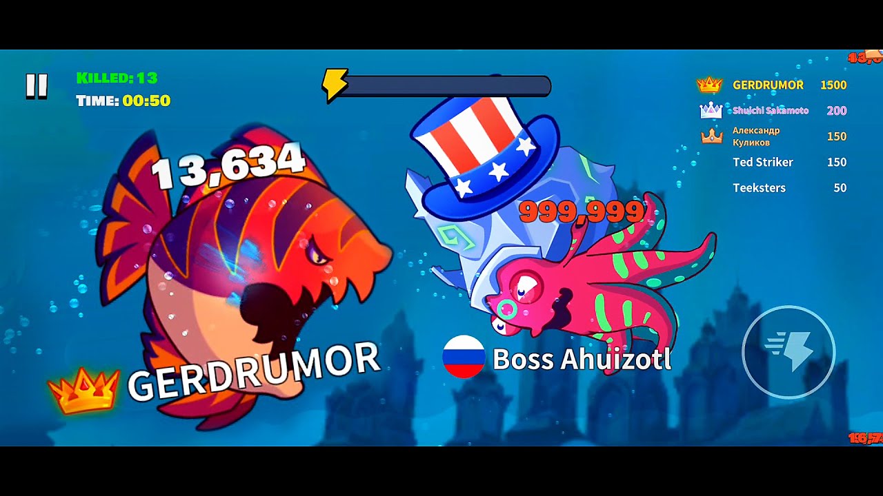 Eat Fish.IO - 2.6 million points is my new record! BANDEDACHER & BOSS ...