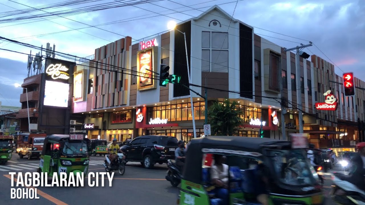 Downtown Tagbilaran City, Bohol, Philippines Sunday 6:00PM (July 6,2023 ...