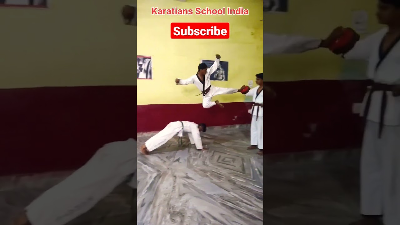 Indian Karate Jump Kick