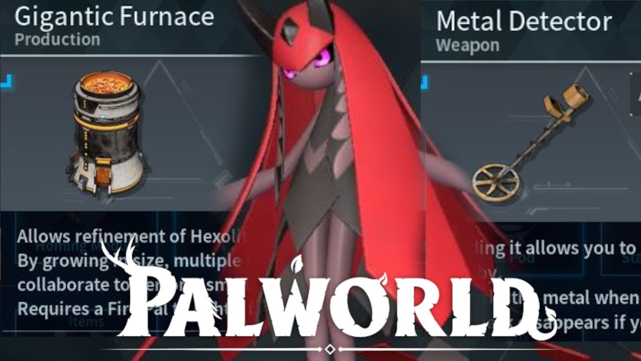 Metal Detector, Gigantic Furnace, Dungeons : Palworld Feybreak ...