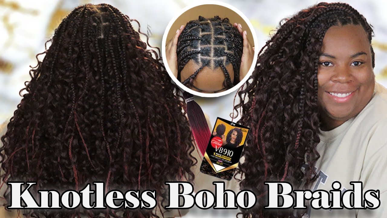Knotless Boho Braids! | Step by Step Tutorial | Naturally Dev - YouTube
