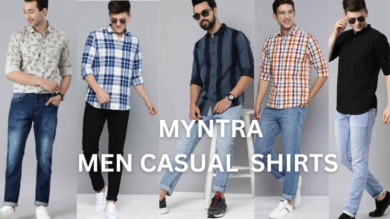 MYNTRA MEN HAUL 2023 II MYNTRA MEN CASUAL SHIRTS - YouTube