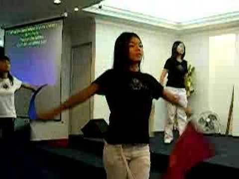 Chinese teen girls dance