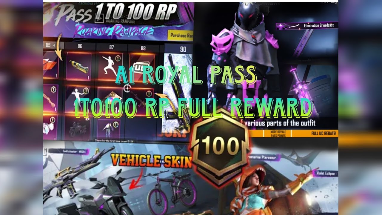 A1 ROYAL PASS || 1 TO 100 RP FULL REWARD|| #bgmi # ...