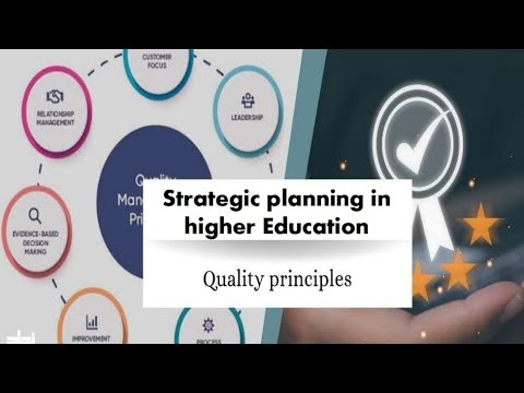 Strategic planning in higher Education, Quality principles, Lec 3 - YouTube