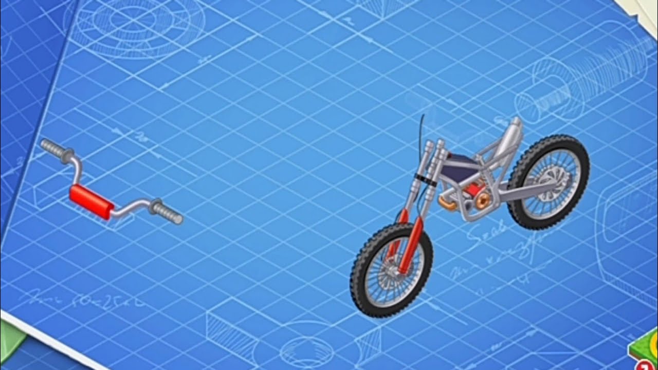 permainan anak merakit | motor kros | trail bike - YouTube