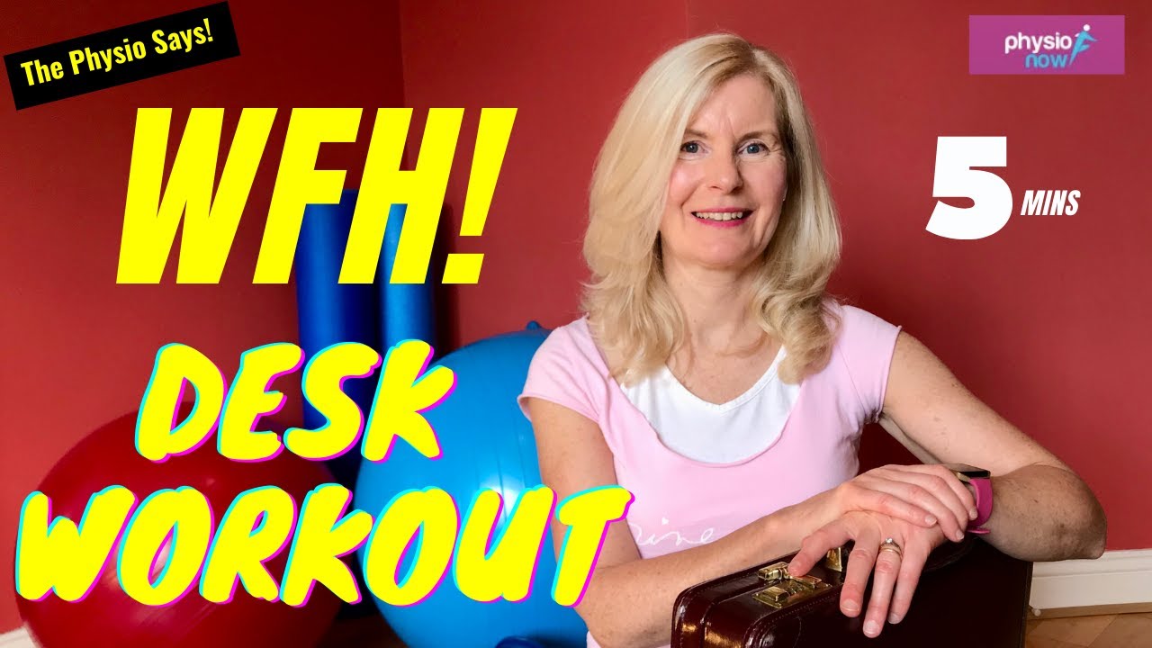 DESKERCISE! Working From Home Desk Workout - YouTube
