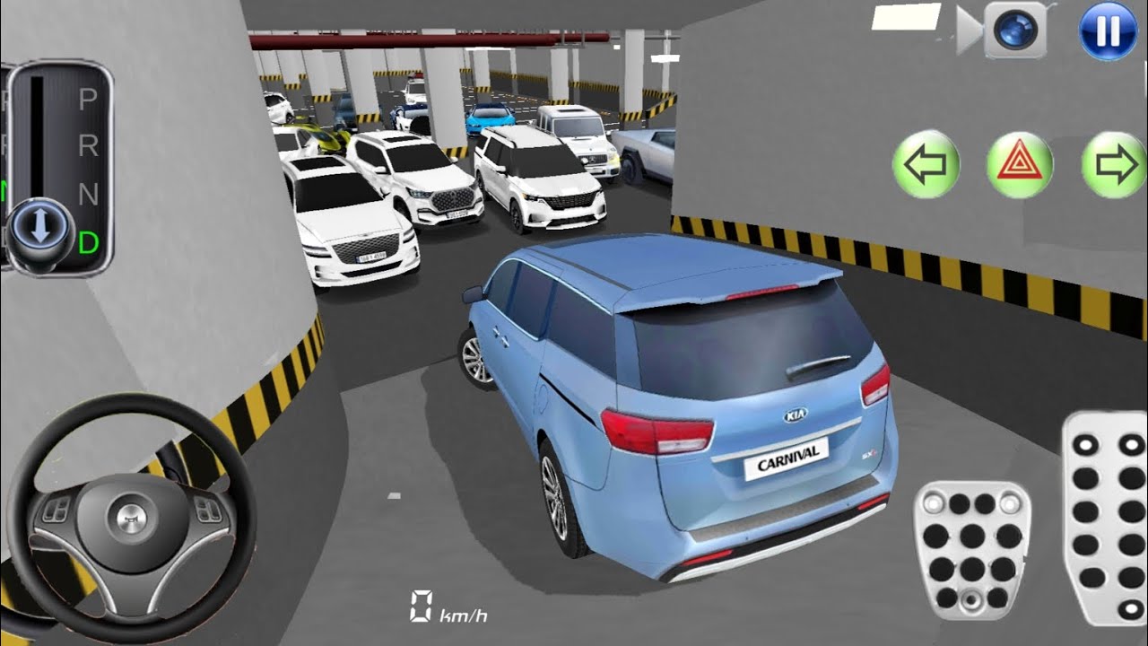 Driving Class 3D #21- new Kia Carnival super car parking and Sadharan ...