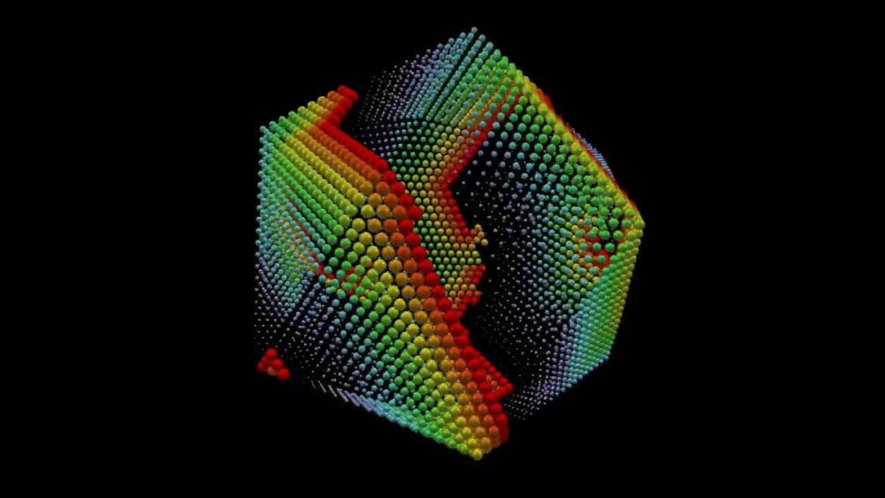 Icosahedral cyclic cellular automaton - YouTube