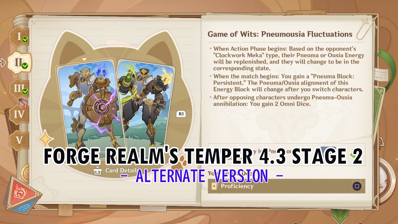 Forge Realm's Temper 4.3 Stage 2 ALT | Genius Invokation TCG - Genshin ...