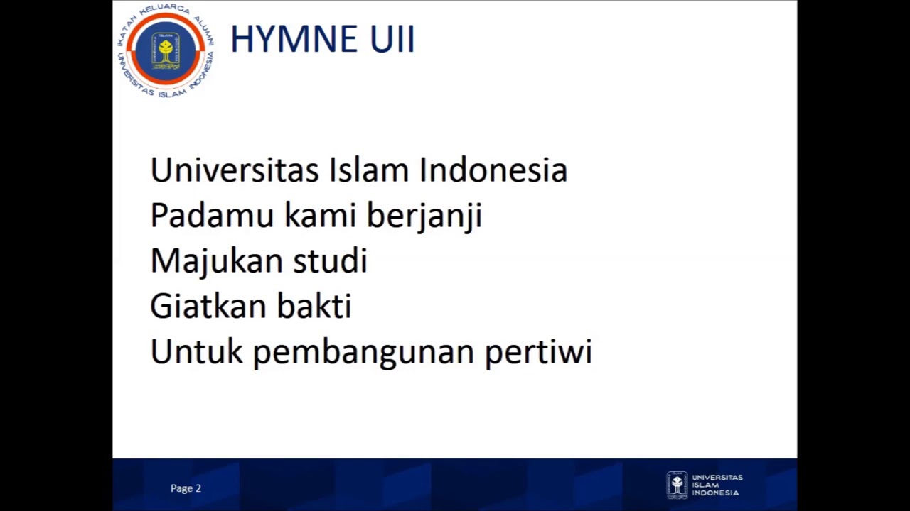 Hymne UII Orchestral + Choirs Short Version Peresmian IKA UII DPW Australia - YouTube