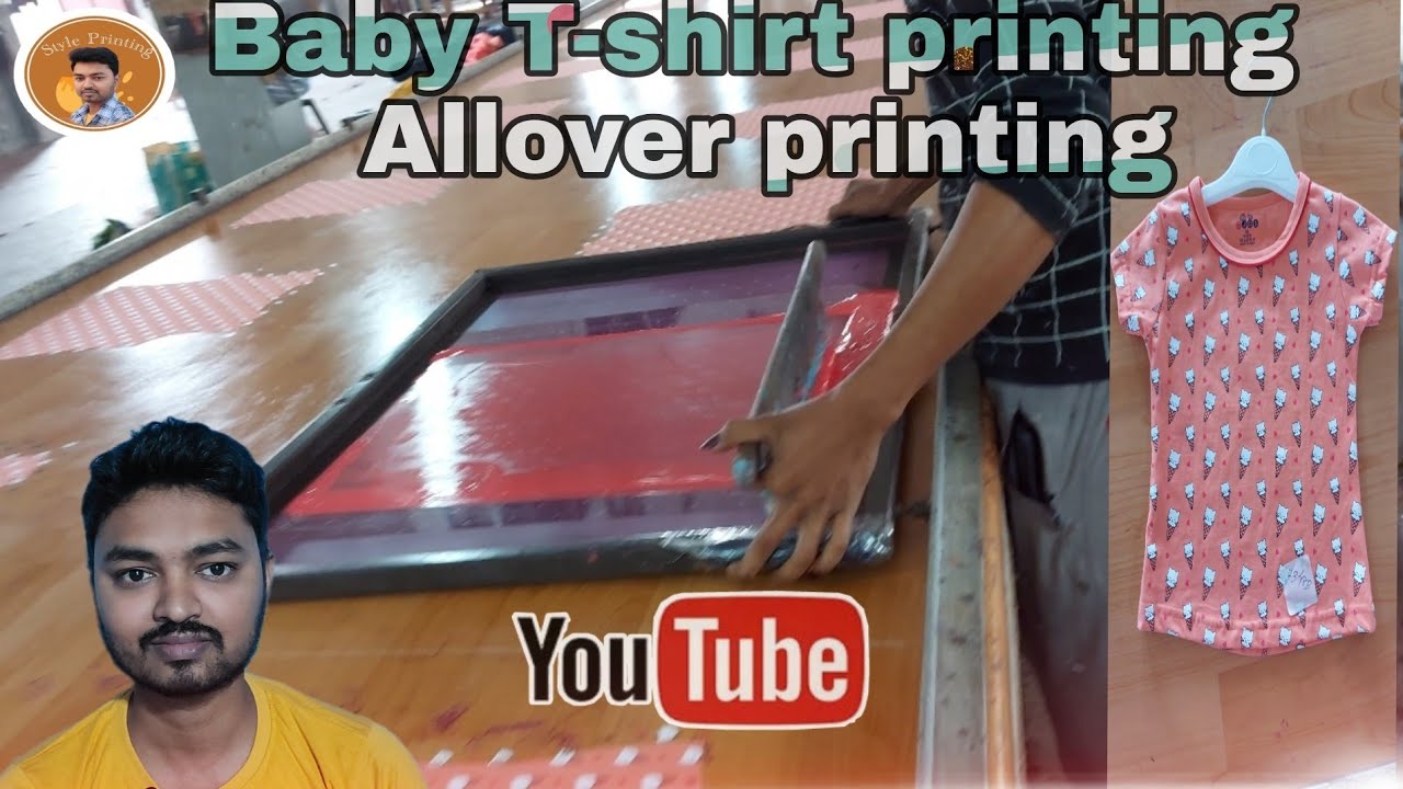 Baby T-shirt printing Allover printing// Episode 28//style printing ...