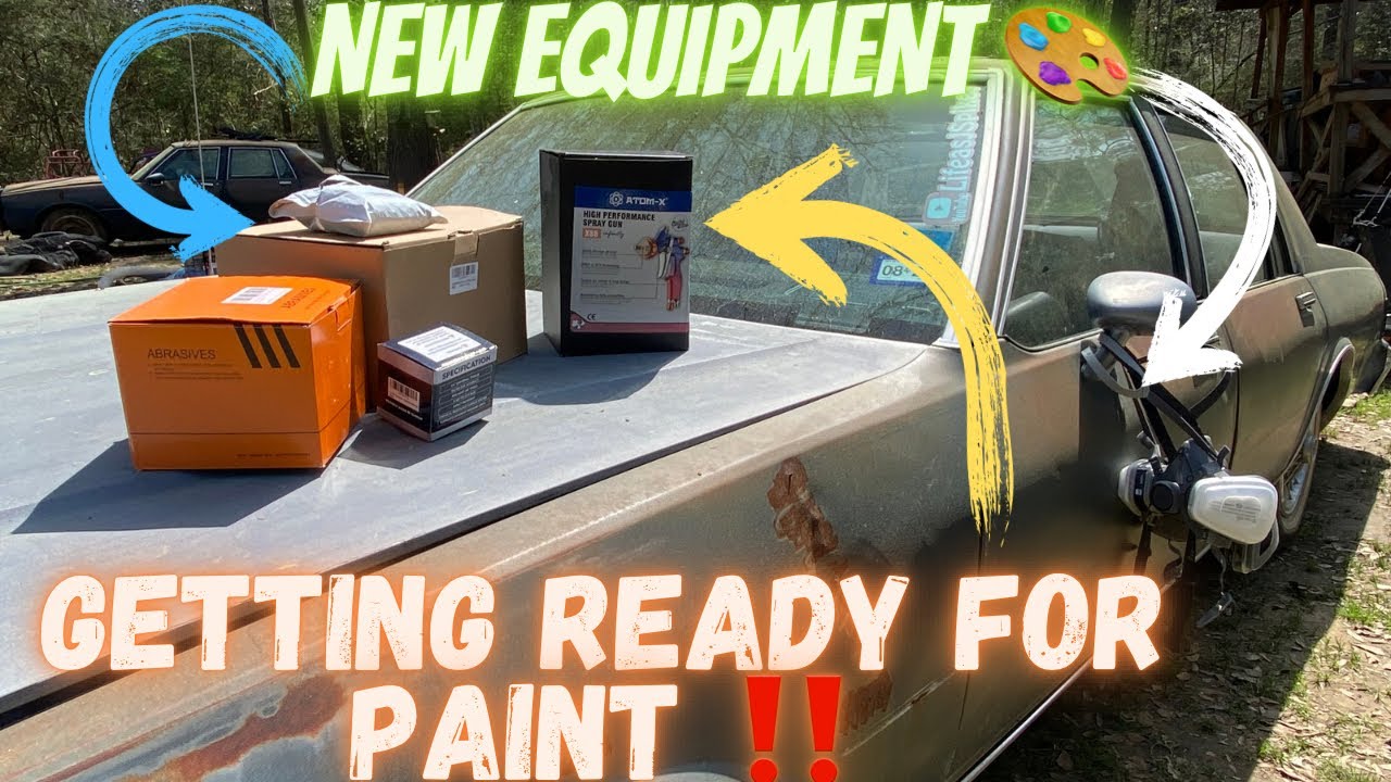 GETTING READY FOR PAINT UNBOXING NEW PAINT GUN AND MORE MATERIALS FOR ...