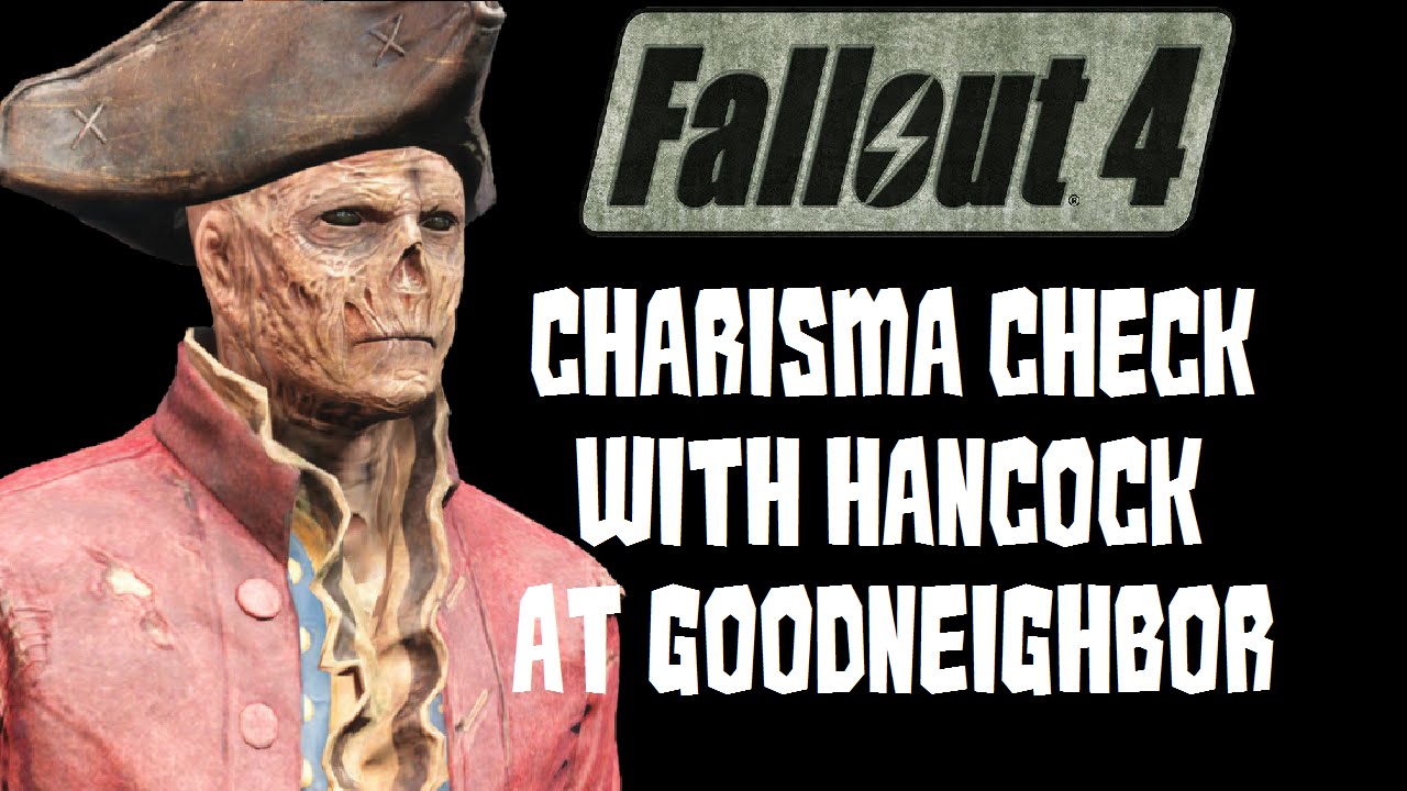 Fallout 4 Charisma Check with Hancock at Goodneighbor - YouTube