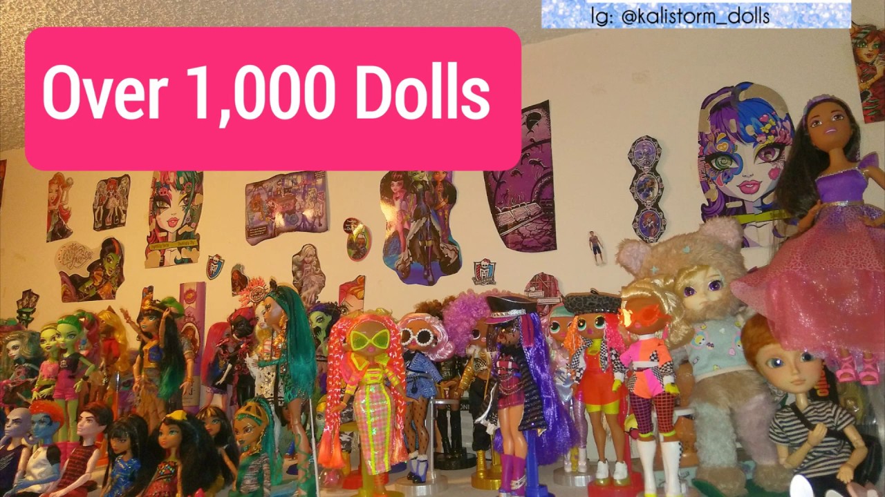 My Over 1,000 Doll collection | Doll room Tour Hoarder - YouTube