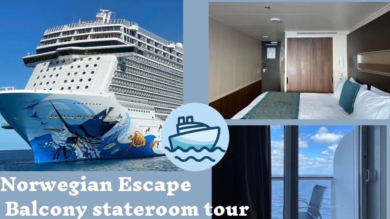 Norwegian Escape Balcony Stateroom Tour #13132 - YouTube