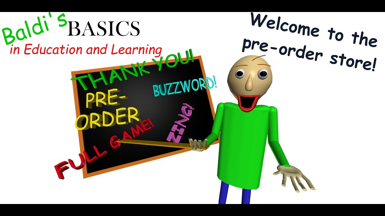 baldi basics #1 i scream to death - YouTube