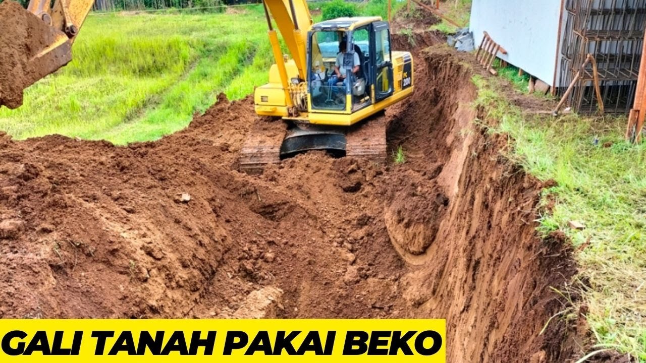 CARA GALI TANAH PAKAI ALAT BERAT-BEKO - YouTube