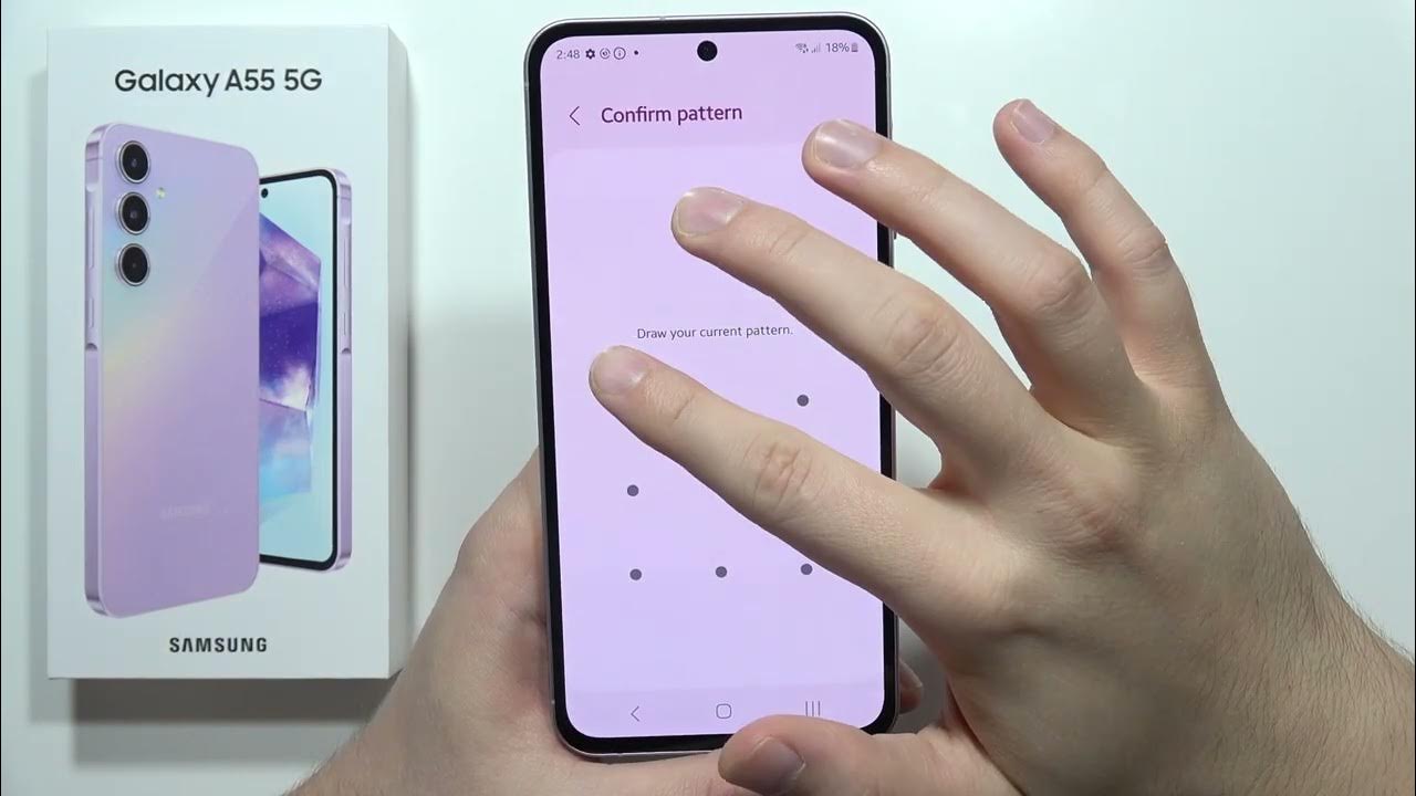 How to Set Up Face Recognition on SAMSUNG Galaxy A55 5G - Turn ON Face Unlock - YouTube