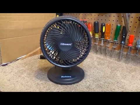 Holmes Blizzard HAOF87 7" Oscillating Fan - YouTube