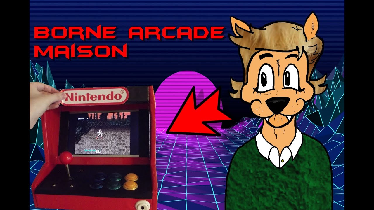 Borne d'arcade en CARTON Fait Maison #1 - YouTube