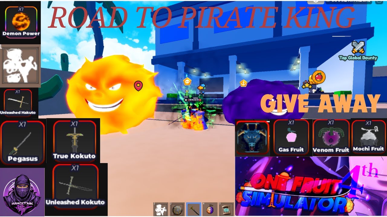 Roblox ONE FRUIT SIMULATOR ROAD To Pirate King True Kokuto + Mythic ...