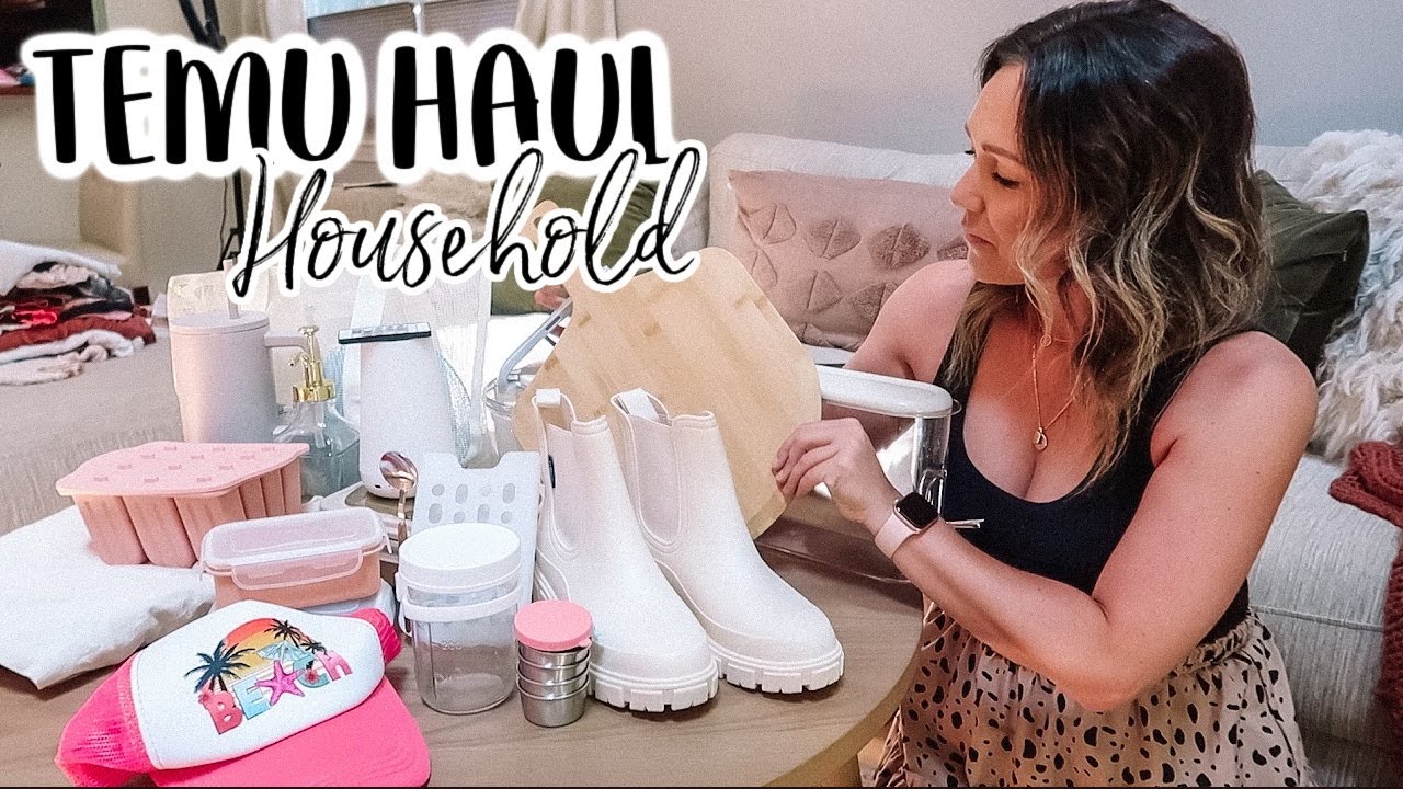 MY 1ST TEMU HAUL| HOUSEHOLD ITEMS HAUL| Tres Chic Mama - YouTube