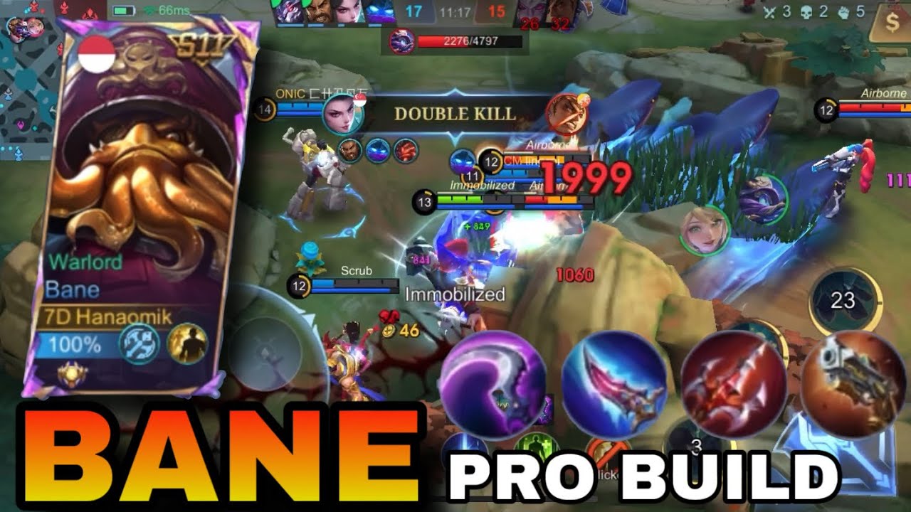Broken Damage Bane Exp Lane! | Top 1 Build | Mobile legends - YouTube