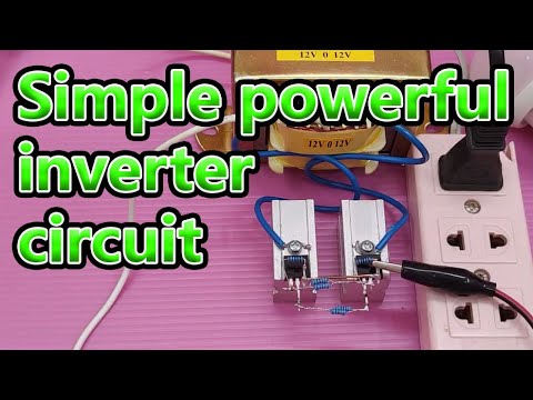 Simple powerful inverter circuit using IRF3205 mosfet || How to make an ...