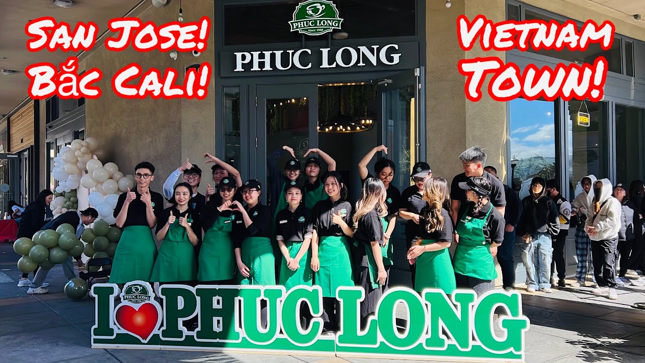 Tiệm Cà Phê Phúc Long Mới Mở, San Jose Cali USA! - YouTube