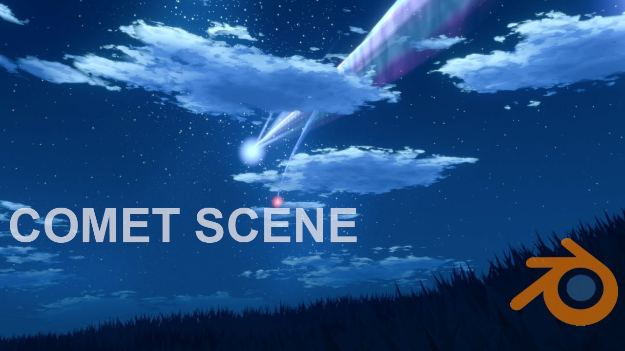 Anime Style Clouds And Comet Creation In Blender ! - YouTube