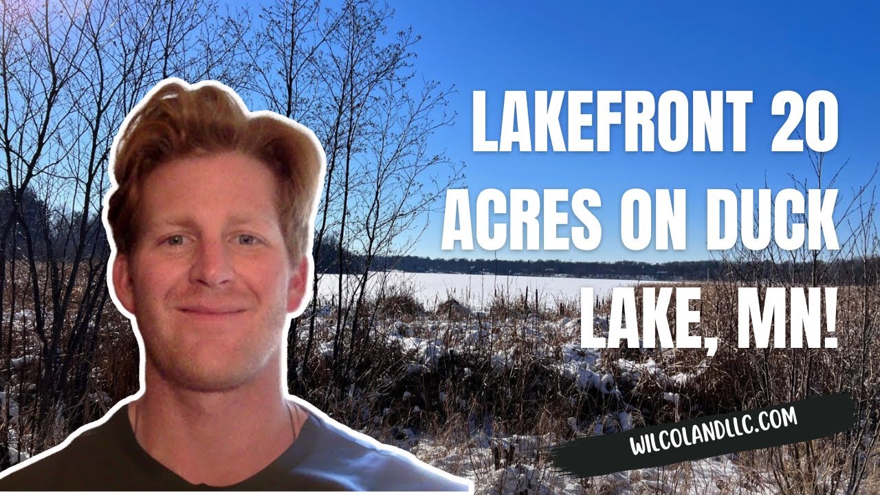 Lakefront! 20 acres on Duck Lake in Crosslake, MN! - YouTube