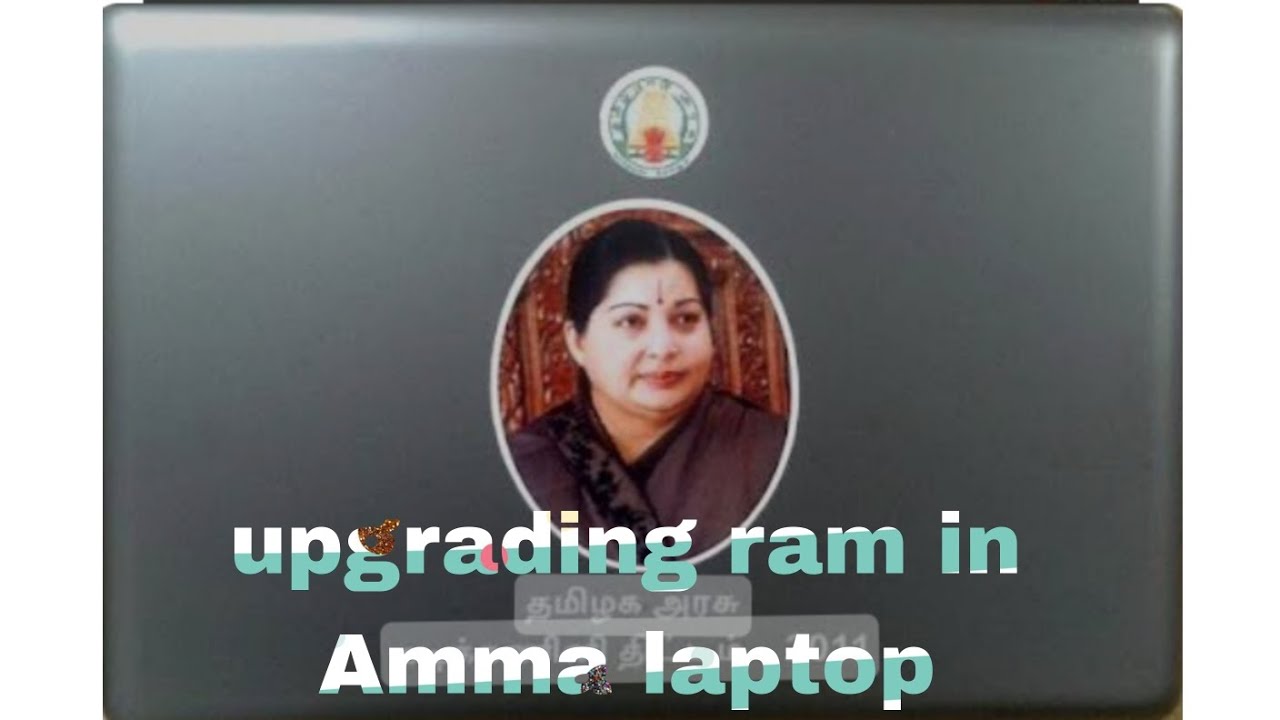 upgrading ram in Amma laptop in tamil - YouTube