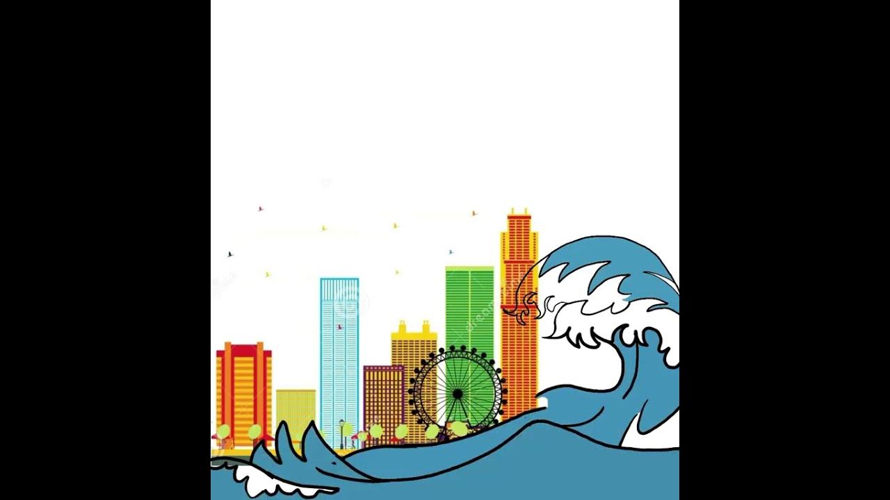 Drawing a tidal wave - YouTube